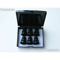 STARLIGHT- New 6 Large Black Triple Flange Eartips Buds Set For Audio ...