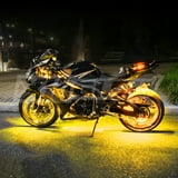 XKGlow Motorcycle LED Light Strip (8 x Pods + 2 x 8" Strips), Multiple ...