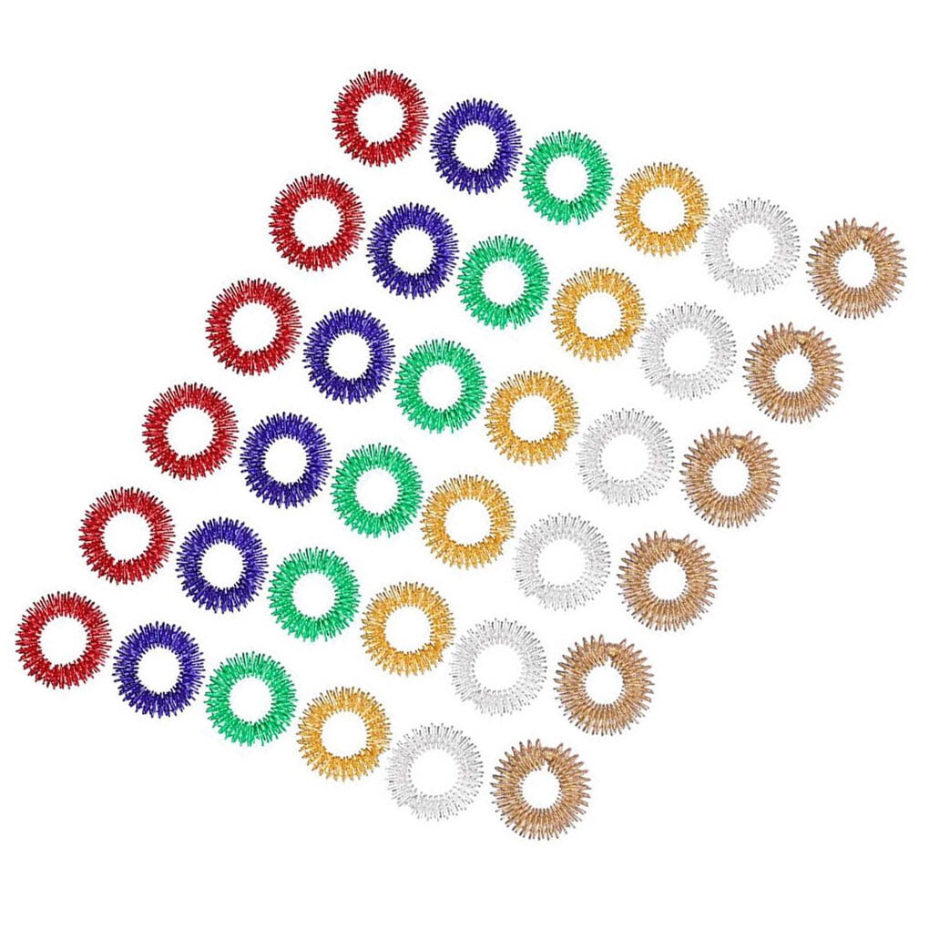 Click here for Youkk 12pcs Spiky Sensory Finger Rings Durable Acu... prices