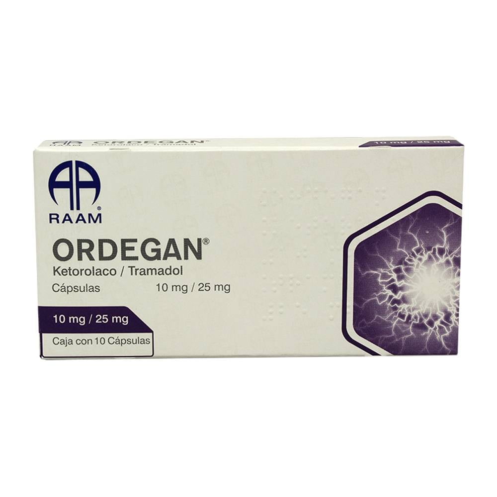 Ordegan 10 mg/25 mg 10 cápsulas | Walmart en línea