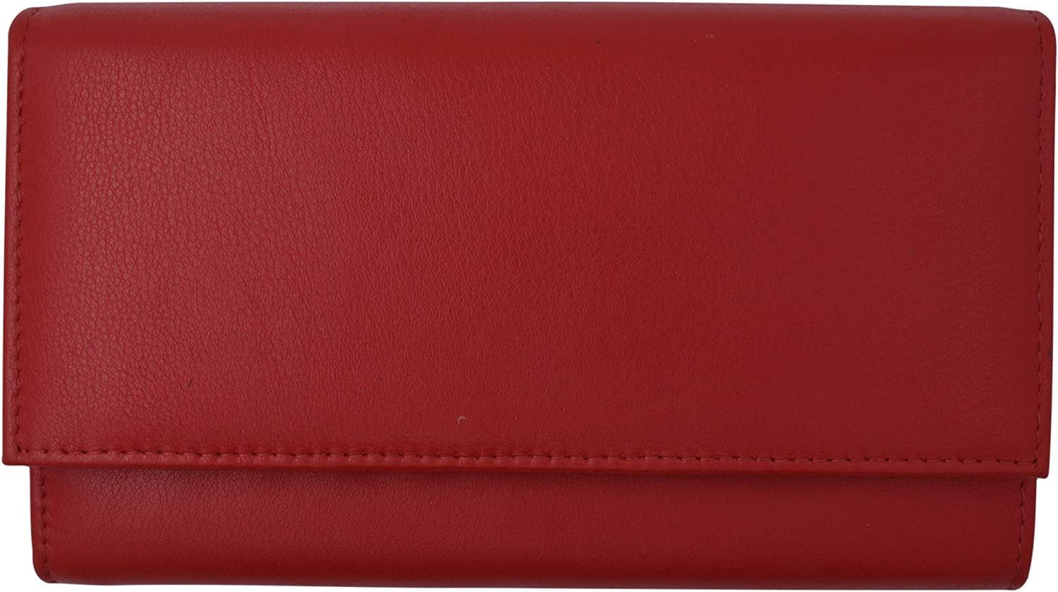 SWISS MARSHALL Women RFID Blocking Real Leather Wallet - Clutch ...