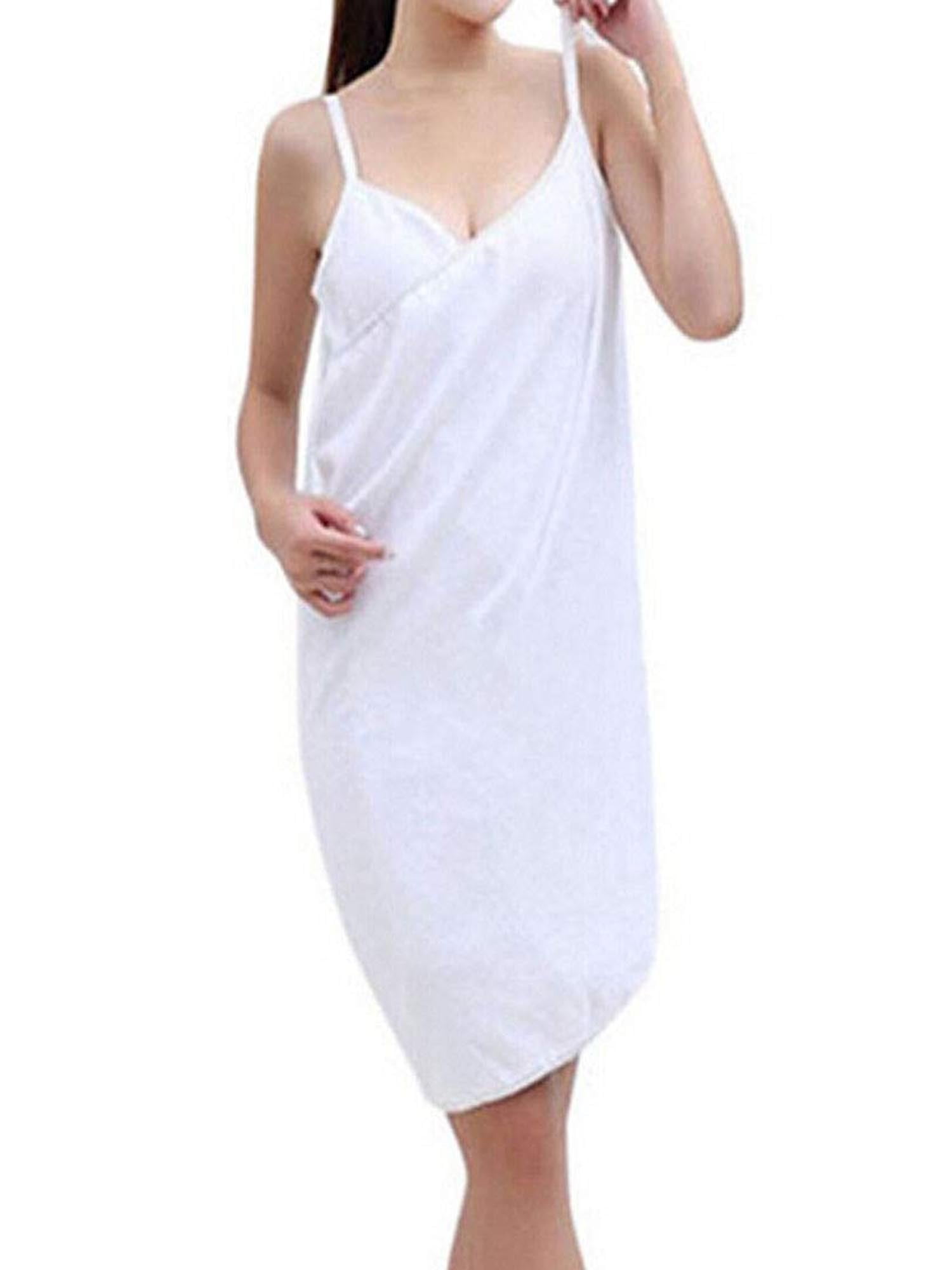 Womens Robes Bath Wearable Towel Dress Lady Women Fast Drying Beach Spa ...