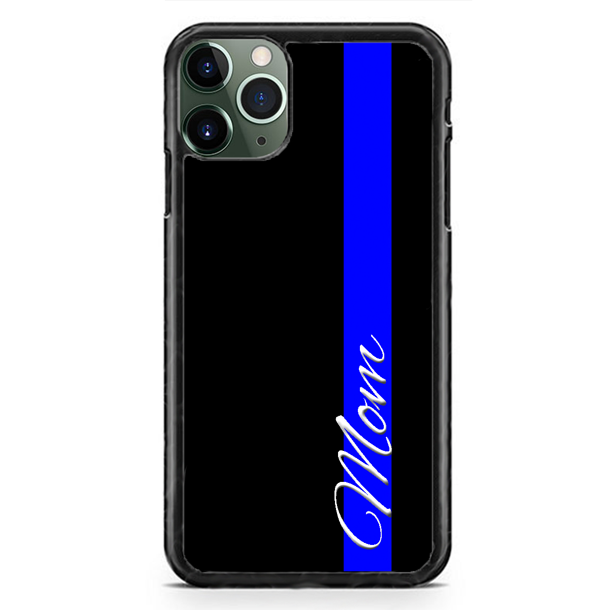 Proud Police Mom Case Thin Blue Line Cop Slim Shockproof Hard Rubber ...
