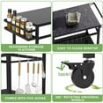 RAXSINYER Grill Table, Movable Grill Cart with Wheels, Outdoor Kitchen ...