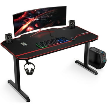 Homall 44-Inch Gaming Desk Y-Shaped PC Computer Gaming Office Desk with ...