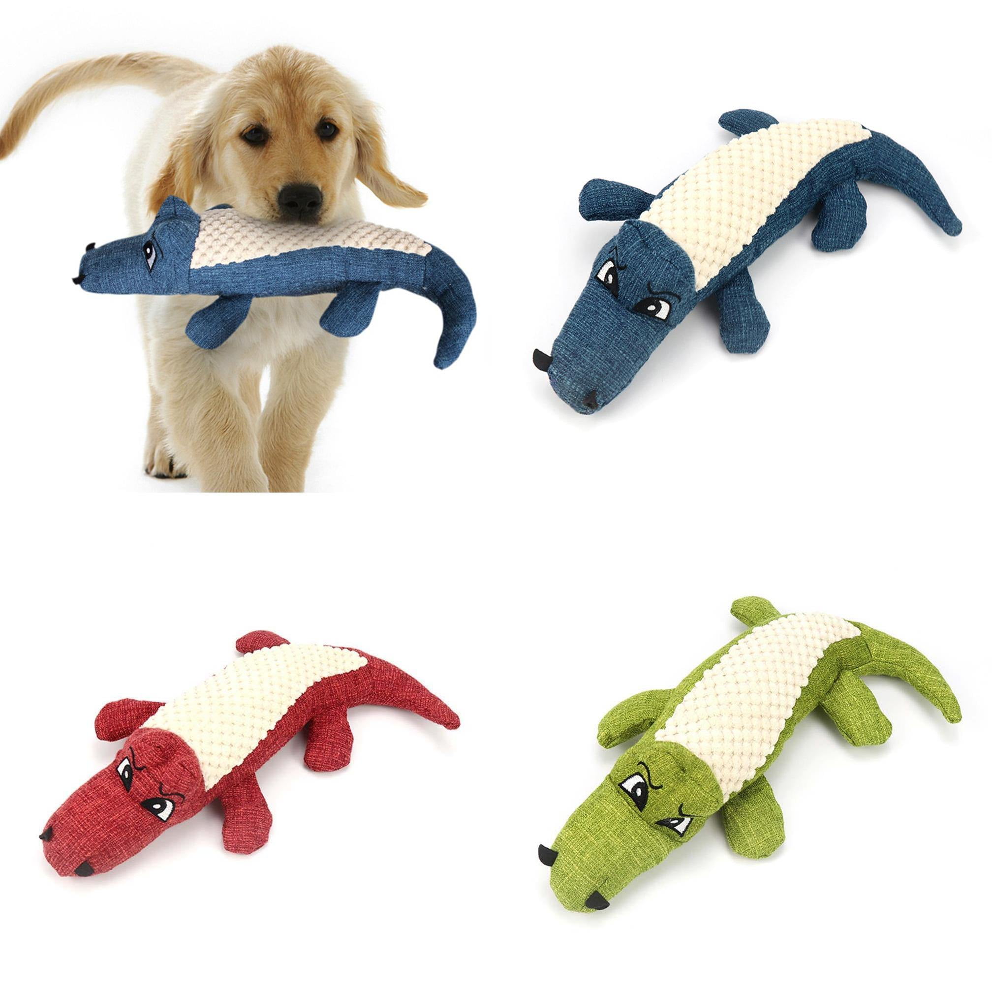 Limei No Stuffing Squeaky Dog Toy, No Stuffless Crinkle Dog Toy, Puppy ...