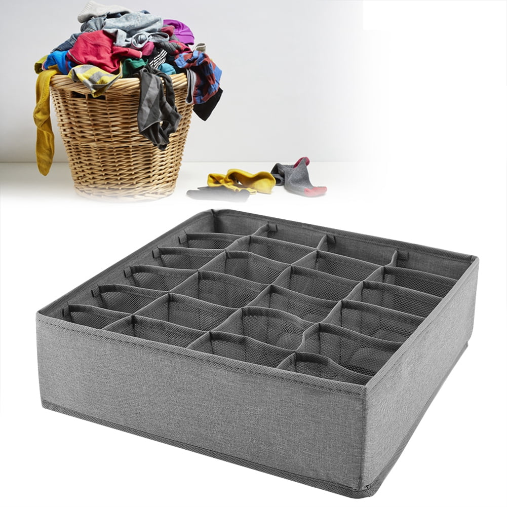 Tebru Underwear Divider Closet Organizer Bra Ties Socks Container ...