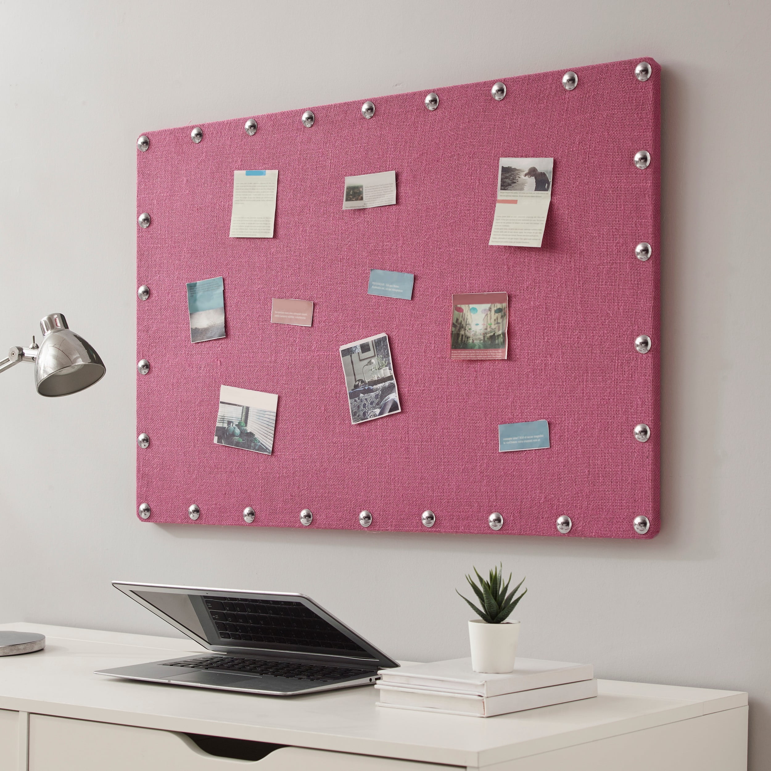 Linon Krall 24 x 36 inch Corkboard, Hot Pink, Bulletin Board, Can Be ...