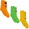 Sesame Street Teen Adult Mens Womens 3 pack Crew Socks Set SS9450 ...