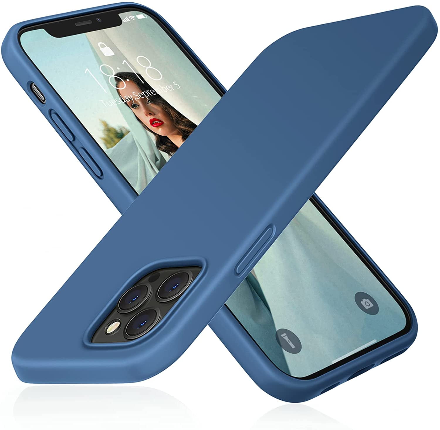 DTTO iPhone 13 Pro Max Case, Liquid Silicone Shockproof Cover [Enhanced ...