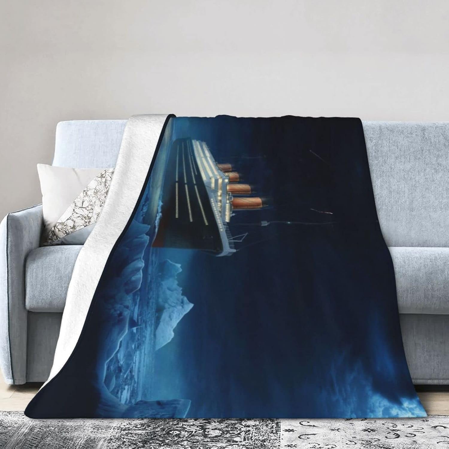 Click here for Zhitrades Throw Blanket Titanic Fleece Blanket Fla... prices