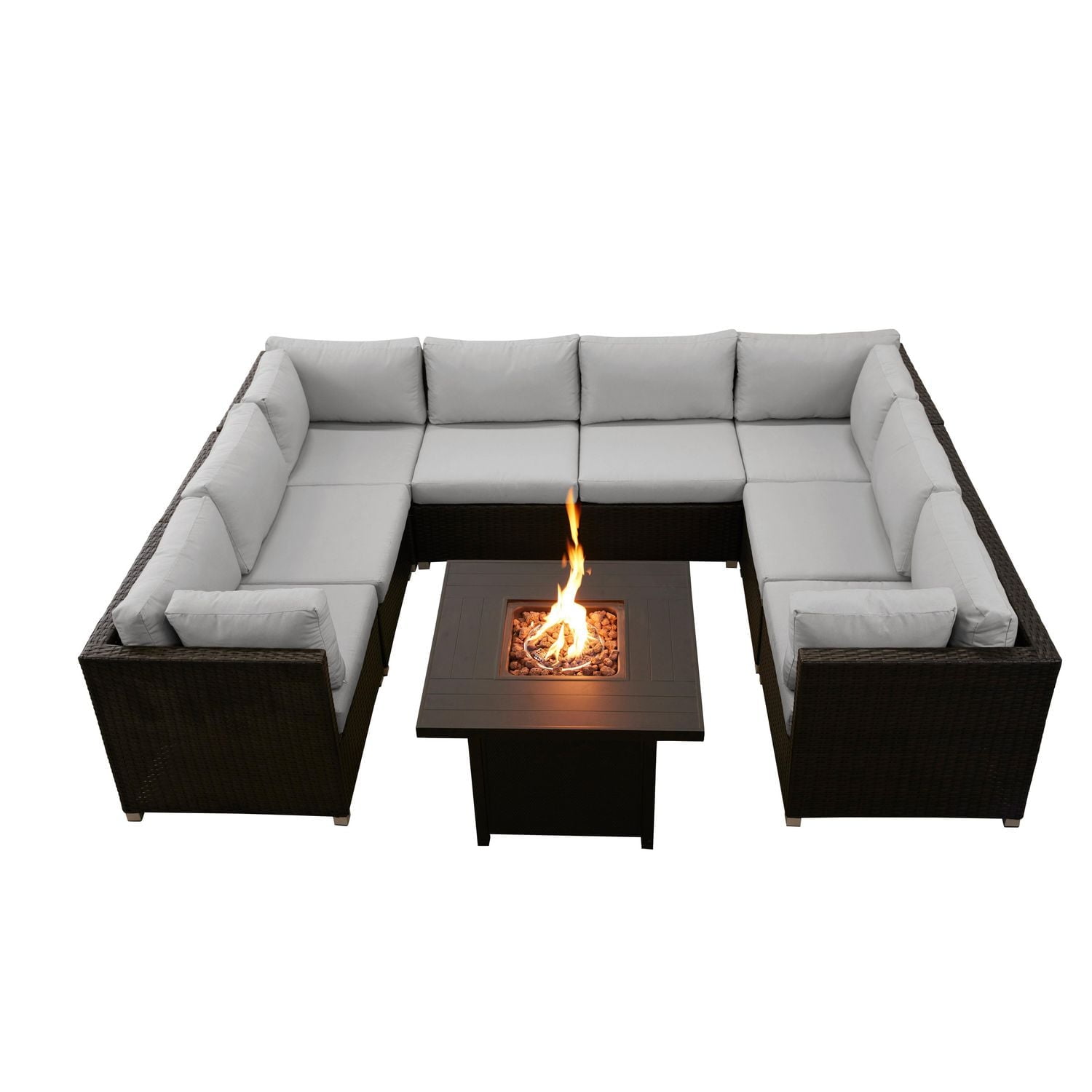 Click here for Think Patio Innesbrook Collection 9-Piece Aluminum... prices