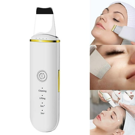 Ultrasound Skin Cleansing Scraper Blackhead Acne Remover 4 Modes Of ...