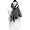 Color Block Winter Scarf for Men Long Wraps Shawl Urbanstyle Scarf for ...
