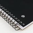 Mead 5 Subject Wide Ruled Notebook, 8" x 10.5", Black, Poly, Spiral ...