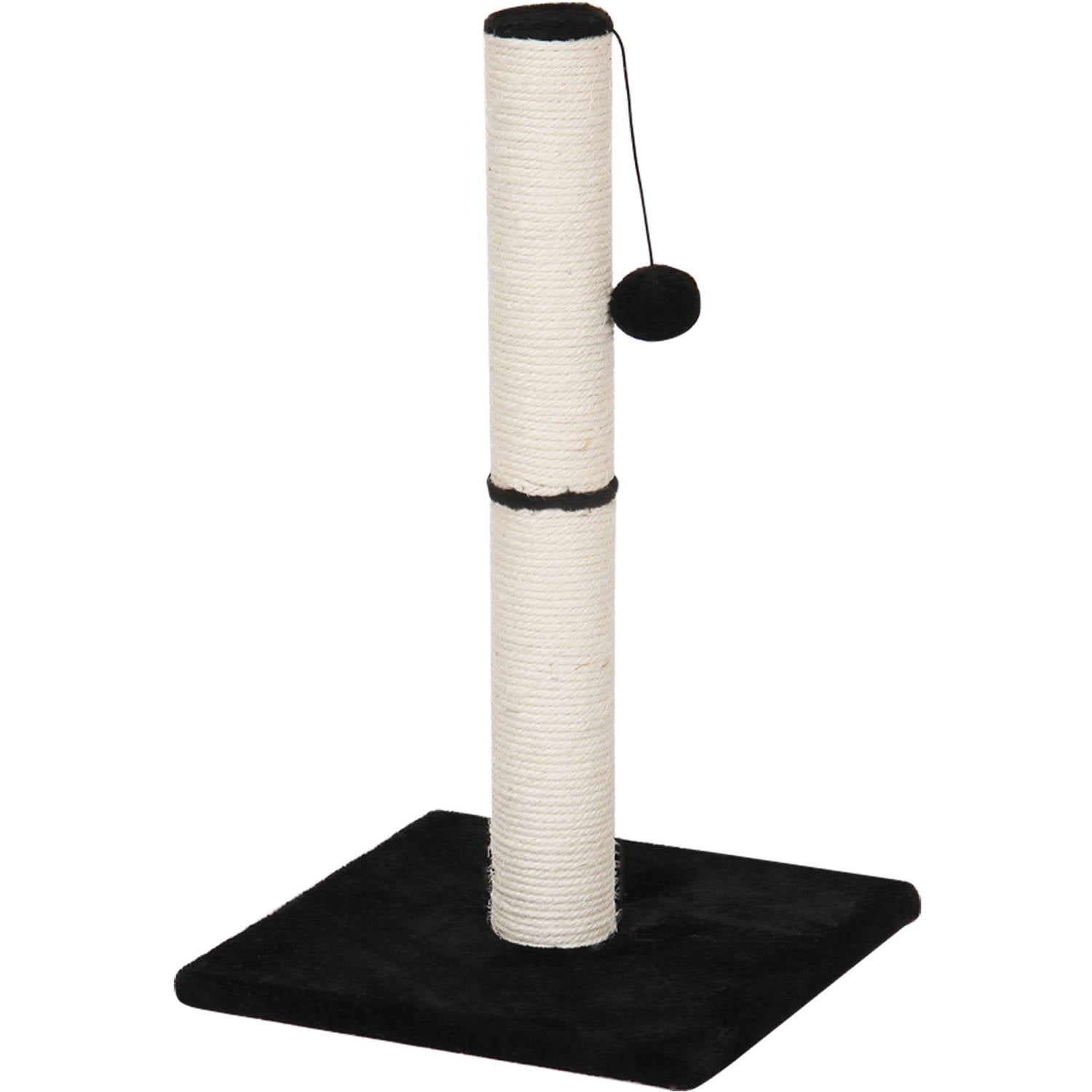 PetPals Stilt Post Black and Sisal Scratching Post with Toy - Walmart.com