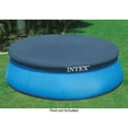 Intex 28020E 7.3ft Easy Set Above Ground Pool Cover, UV-Resistant Vinyl ...