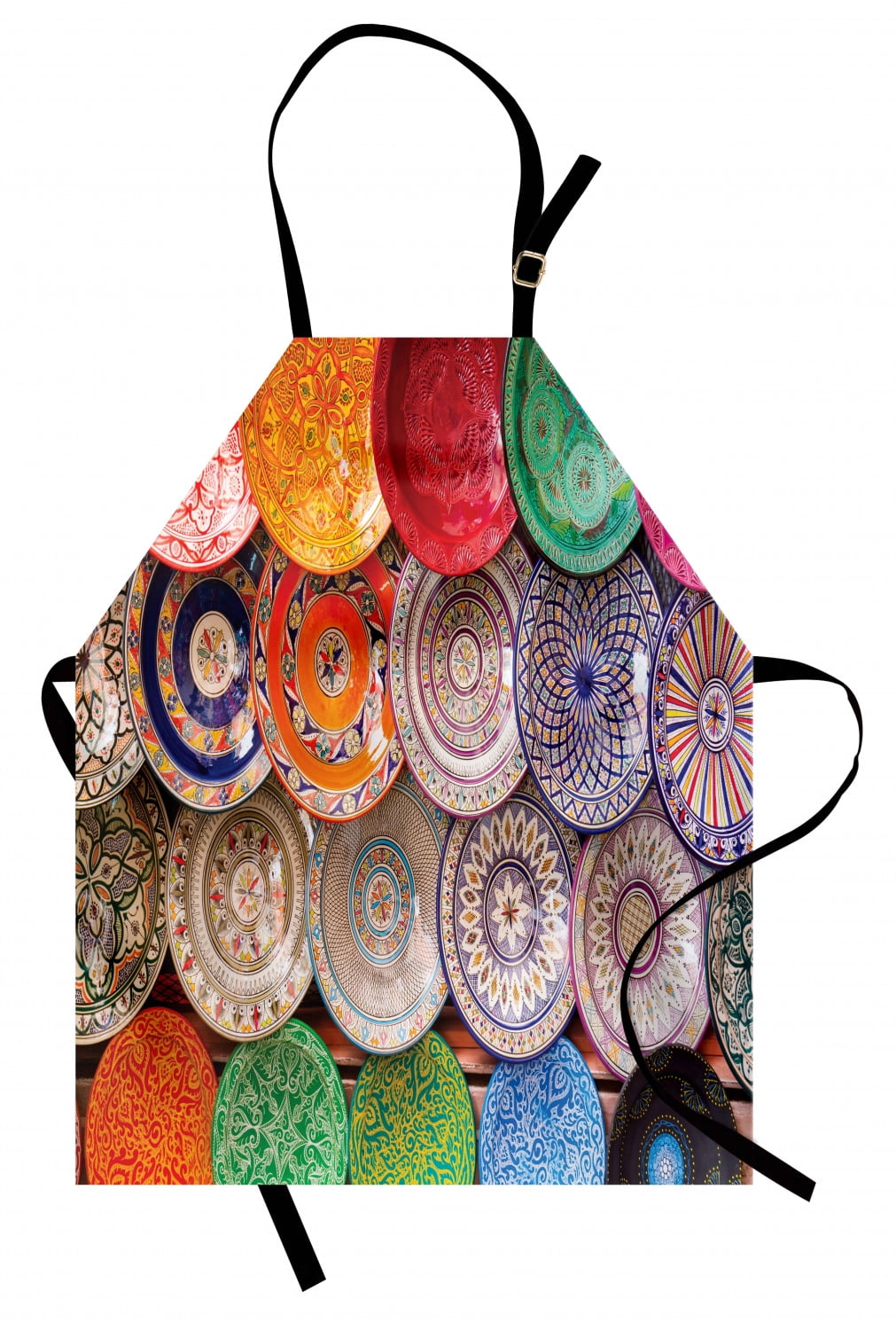 Moroccan Apron Traditional Arabic Handcrafted Colorful Plates Shot at ...