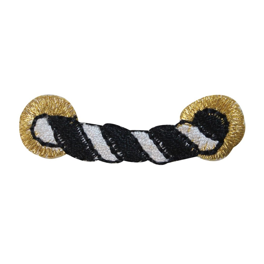 ID 2687A Striped Nautical Rope Patch Cord Tie Embroidered Iron On ...