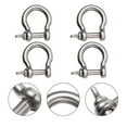 hongheyi 4pcs Stainless Steel Shackle Metal Shackle Lifting Shackle D-Shaped Shackle - Walmart.com