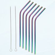 Drinking Straws Reusable 12" Extra Long 9mm Extra Wide SUS 304 Food ...