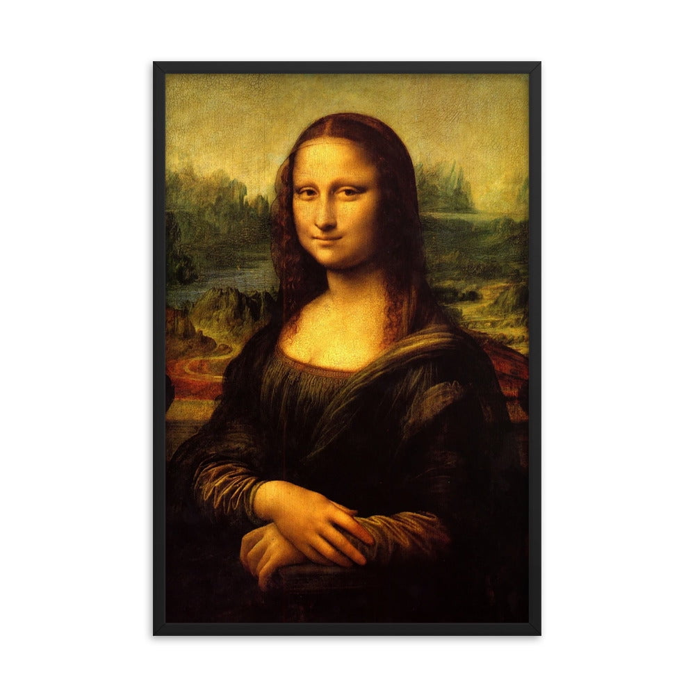 Reproduction Mona Lisa Framed Poster Matte Art Artwork Davinci ...