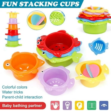 The First Years Infant Baby Development Stacking & Counting Cups, Motor ...