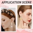 1 Box 24Pcs Brass Stud Earring Findings Bowknot with Horizontal Loops ...
