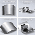 Stainless Steel Adjustable Finger Guard, Reusable Kitchen Finger ...