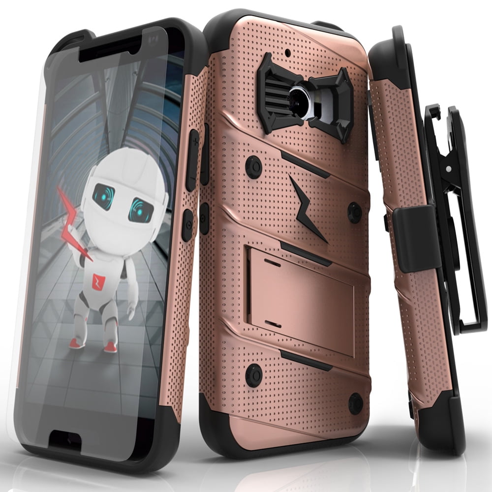 HTC 10 Case, Zizo [Bolt Series] with [HTC 10 Tempered Glass Screen ...