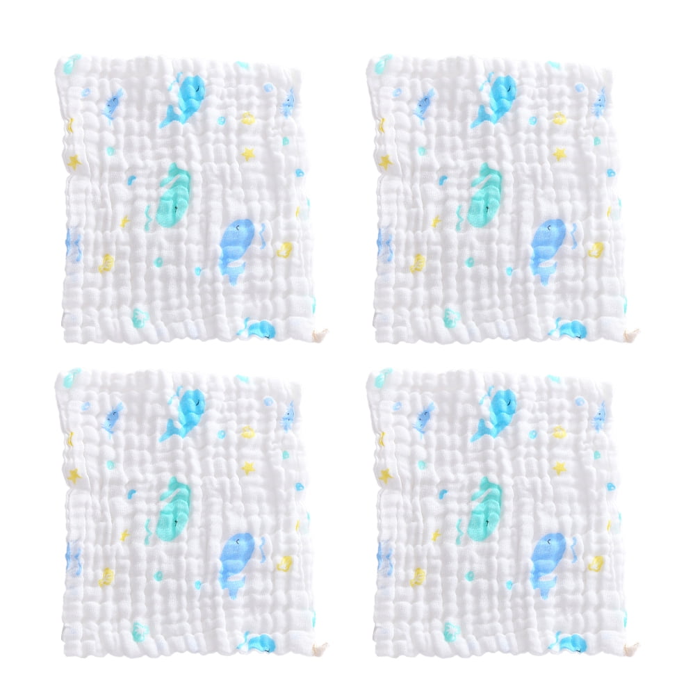 Baby Burp Cloths 4 Pack Premium Cotton Burping Rags for Newborn Ultra ...