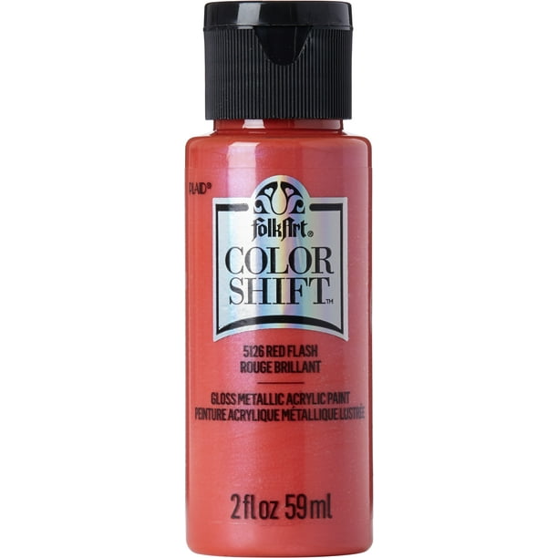 FolkArt Color Shift Acrylic Craft Paint, Gloss, Red, 2 fl oz - Walmart.com