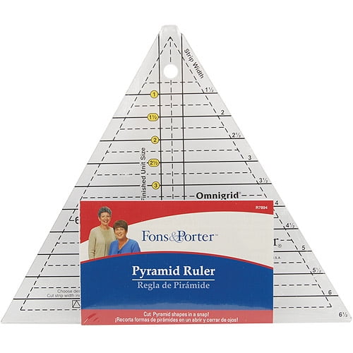 Fons & Porter Pyramid Ruler, 1" to 6" - Walmart.com - Walmart.com