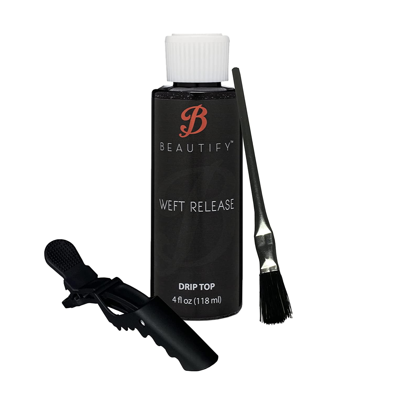 4fl oz Weft Release Spray with Hair Sectioning Clip & Brush Applicator ...