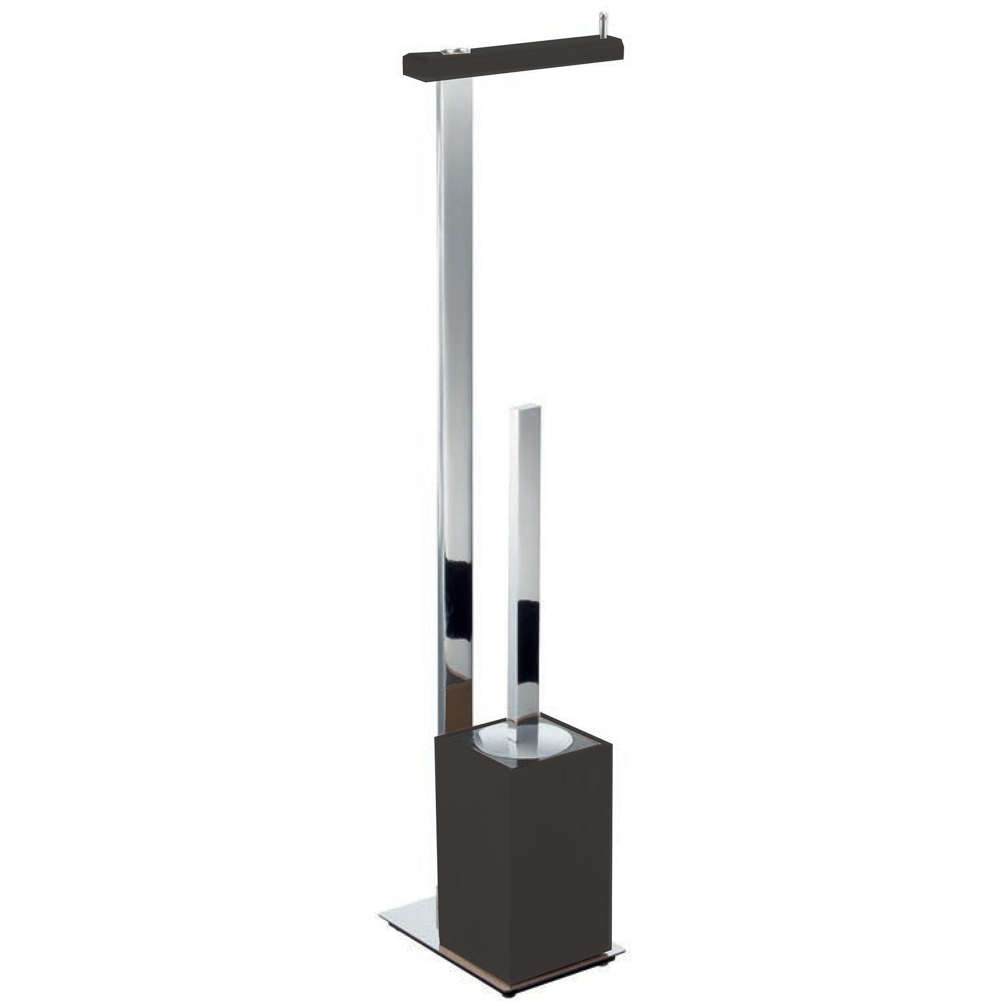 Natura Auxiliary Stand Chrome/Black Wood - Walmart.com