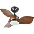 Dextrus 26 Inch Modern Ceiling Fans with Lights and Remote, Low Profile ...