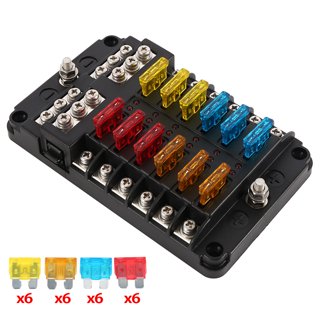 32V Standard Fuse Adapter Tap Fuse Kit with 2pcs 15A Blade Style Fuses ...