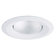 Halo RL4 Series Matte White 4 in. W LED Retrofit Recessed Lighting 11.7 ...