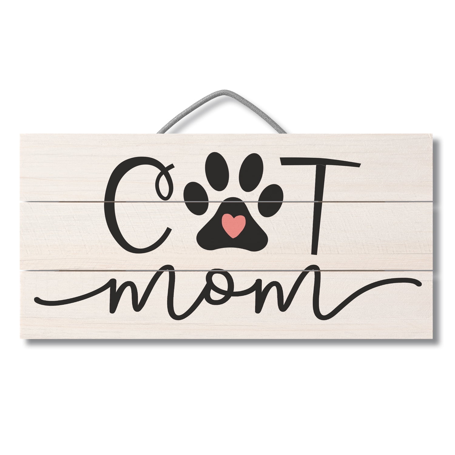 CounterArt "Cat Mom" Decorative Slatted Pallet Wood Sign 12" by 6 ...