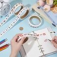 4Rolls 4 Styles Paper Self-adhesive Stickers Mixed Shapes 4~20x13~25mm ...