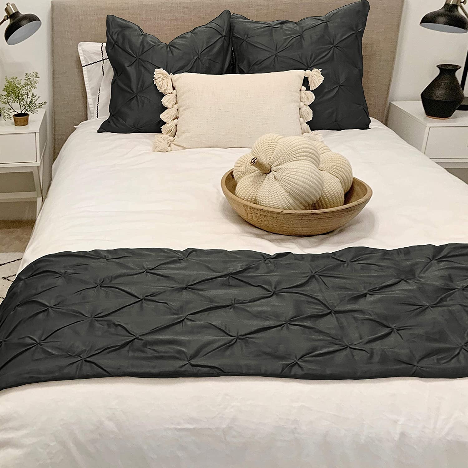 Bed Runner 5 Piece With 4 Pillowcases, 400 Thread Count, 100% Egyptian ...