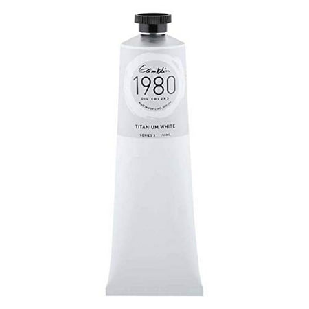 Gamblin Titanium White 1980 Oil 150Ml, 5.27 Fl Oz (Pack of 1), 5 ...