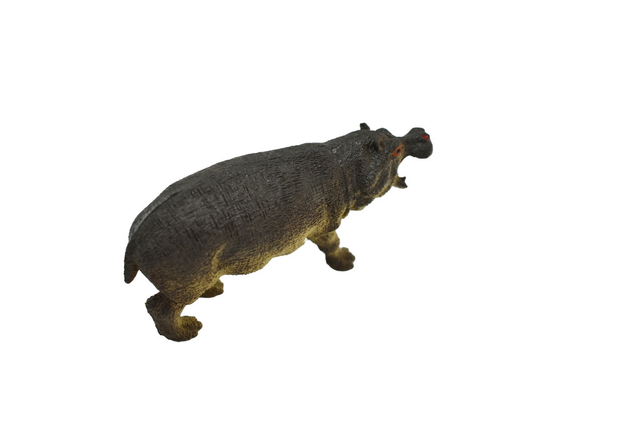 Hippo Realistic Small Toy Model Plastic Replica African Animal, Kids ...