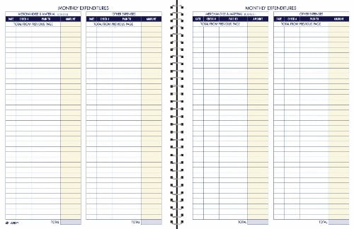 Adams Bookkeeping Record Book, Monthly Format, 8.5 x 11 Inches, White ...