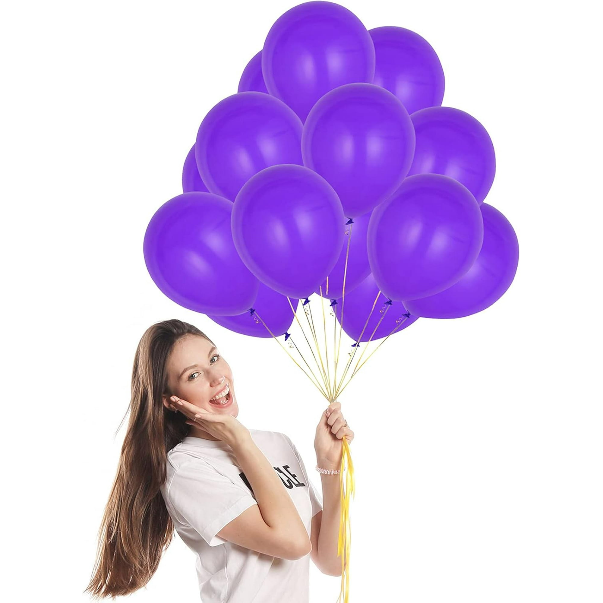 Click here for Econesxp 100 Latex Pastel Balloons Dark Purple Bal... prices
