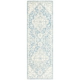 SAFAVIEH Micro-Loop Braylon Traditional Floral Wool Area Rug, Blue ...