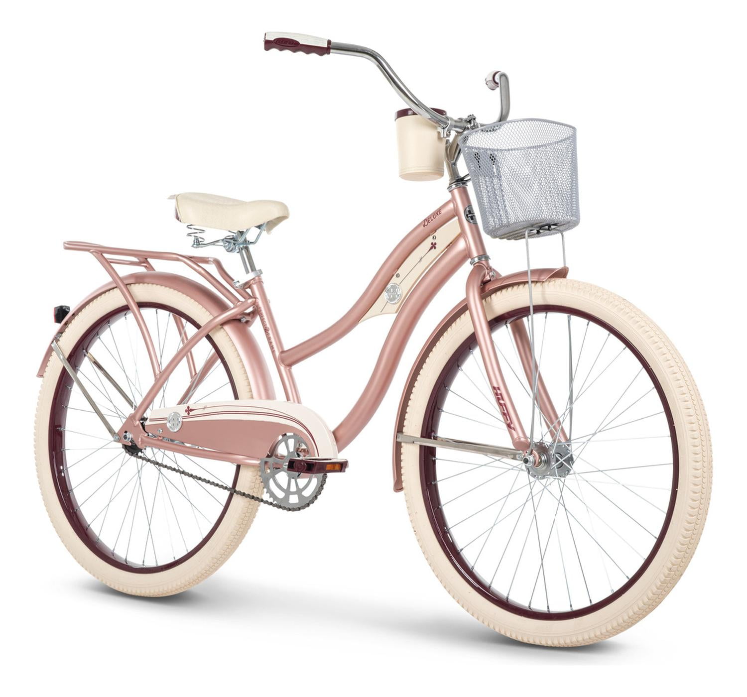 Bicicleta Huffy Deluxe Rodada 26" Urbana Con Canastilla rosa | Walmart ...