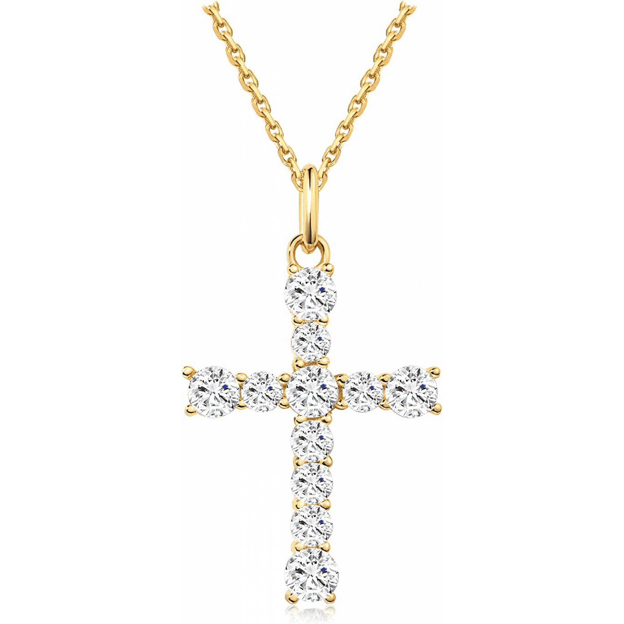 Click here for Unbranded Leaf Cross Necklace For Women Gold Cross... prices