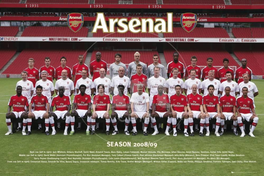 Arsenal Team Poster 36x24 Sold by Art.Com - Walmart.com