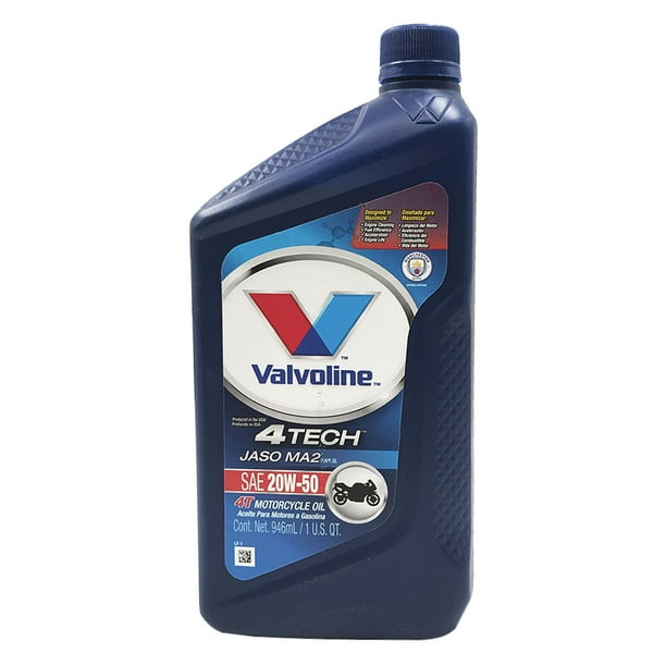 Aceite Motocicleta 20W50 4 Tech Valvoline 1 Litro | Walmart en línea